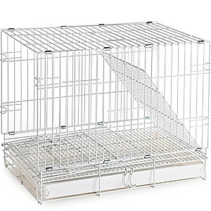 Two Size, Durable Metal Travel or Veterinary Collapsable Parrot Bird Carrier Cage
