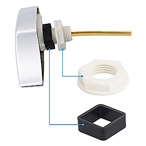 Hibbent Flush Tank Lever Compatible with TOTOTHU004-CP Trip Lvr for St701Cst854884, Toilet Trip Lever in Polished Chrome