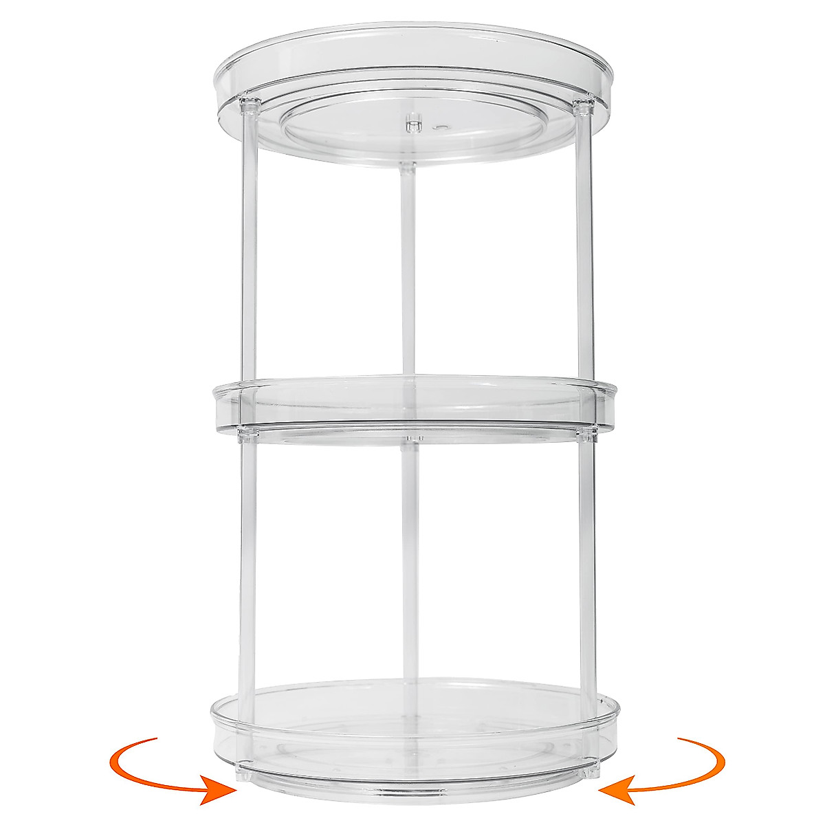 3 Tier Lazy Susan Turntable Cabinet Organizer 360 Degree Rotating Spice Rack – 9.2"