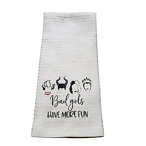 Villains/Witches Wine/Bad Girls Have More Fun Drinking Kitchen Towel