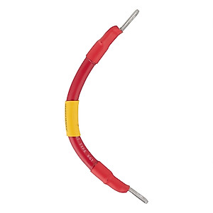 Exell Battery 4 Gauge Interconnecting Copper Cable, 6-Inch Length with 5/16-Inch Lugs (Red)