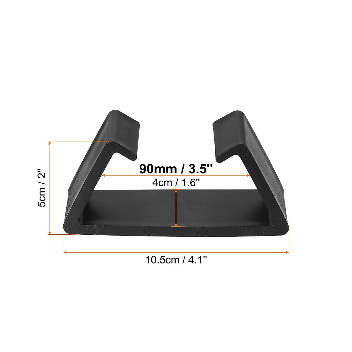 PATIKIL Patio Furniture Clips, 16 Pack Sofa Clamps Fixed Buckle Wicker Rattan Chair Fasteners for Outdoor, Black