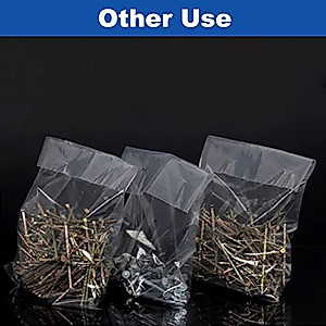 Paint Sprayer Bags 50 Pcs Disposable Clear Spray Gun Bags Sprayer Cup Canister Liners for HVLP Wagner Paint Sprayer Parts Accessories Compatible with Most Spray Guns (7.9 x 11.8 Inch)