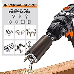 Gifts for Men Grill Scraper BBQ and Universal Socket Tools - Christmas Stocking Stuffers Women Men