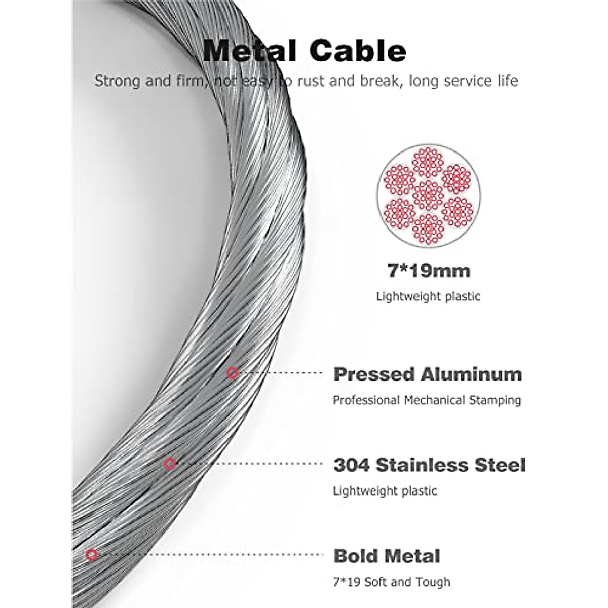 Mellbree Trash Can Lid Lock, 2Pcs Stainless Steel Outdoor Trash Can Strap Lock for Animals, Squirrels, Dogs and Raccoon Lid Lock Garbage Can