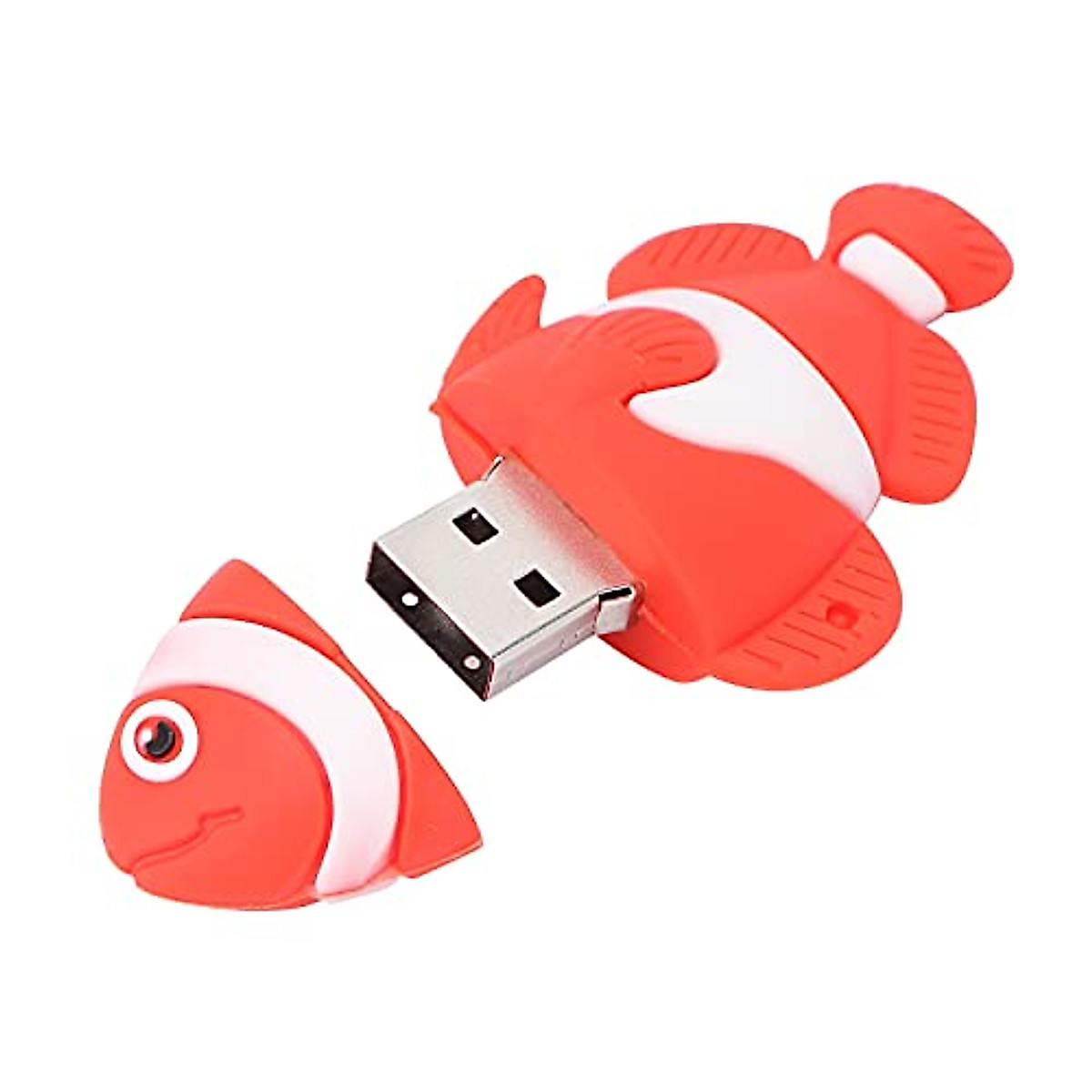 GOWENIC Cartoon USB Flash Drive Cute Red Clownfish Shape Design U Disk ...