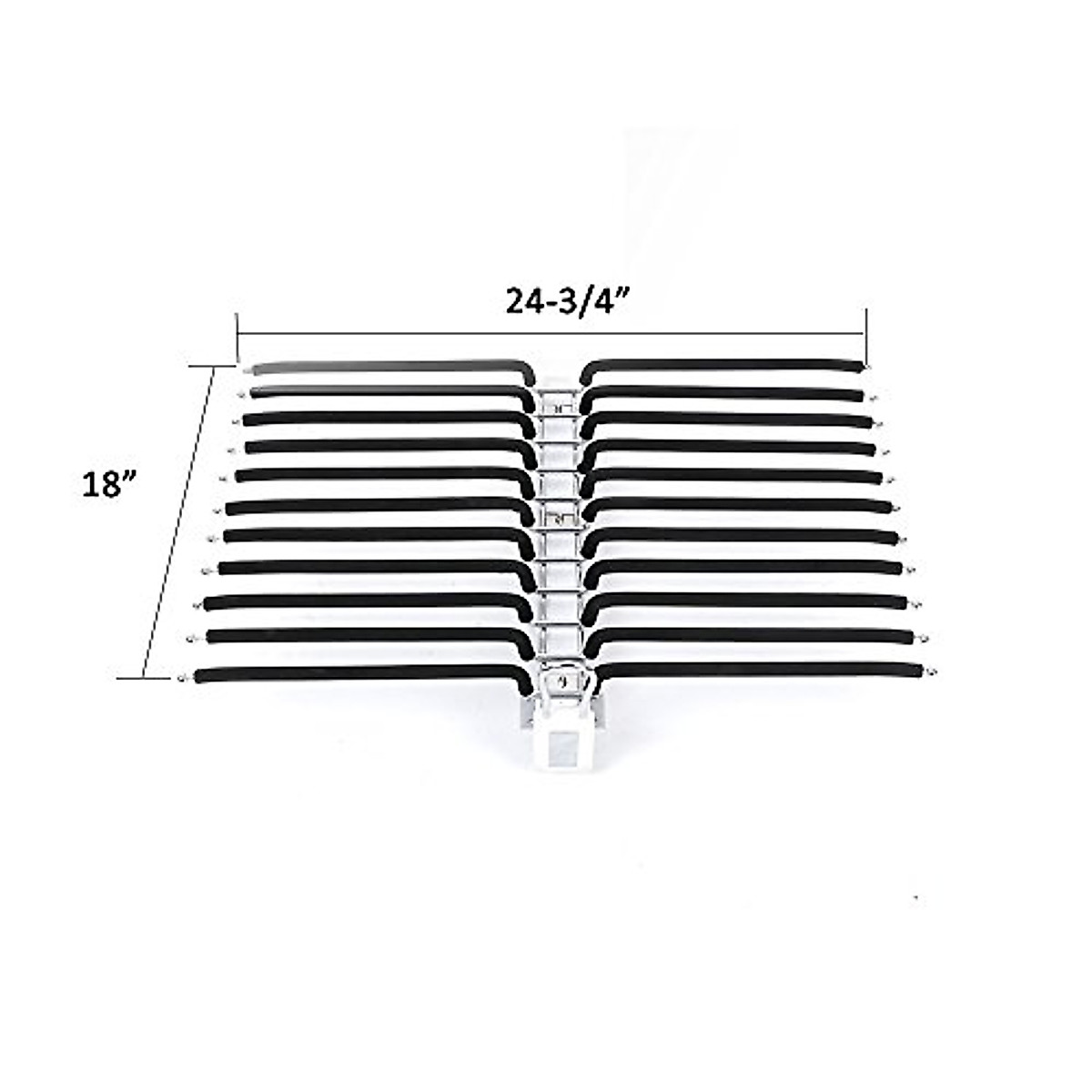 LUANT Pull Out Closet Pants Hanger Bar Clothes Organizers with 22 Arms for Space Saving and Storage, 24-2/5" x 18"