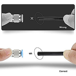 Hromee Air Line Tubing Kit, 5/32 Inch (3.97MM) OD x 32.8 Feet Polyurethane PU Tube and Push to Connect Fittings, 14 PCS Compressed Pipe and Accessories Kit