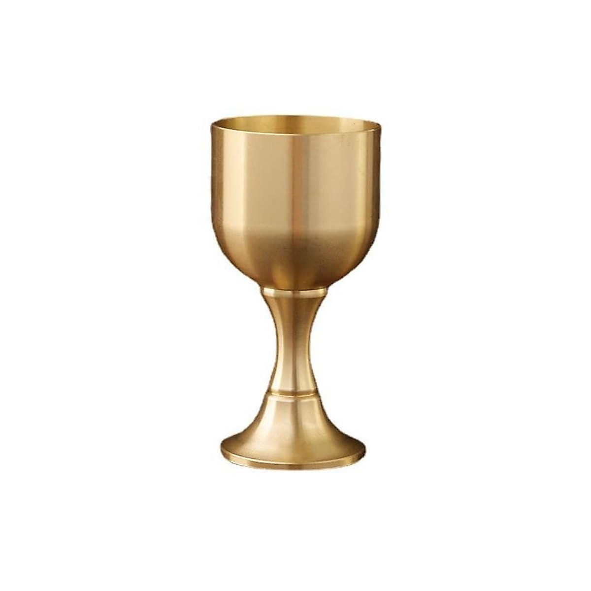 Brass Chalice Cup Wine Goblet Brass Drinking Glasses Beverage Tumbler Metal Liquor Tumbler For Church Cup Ritual Chalice Party Home Accessories(S)