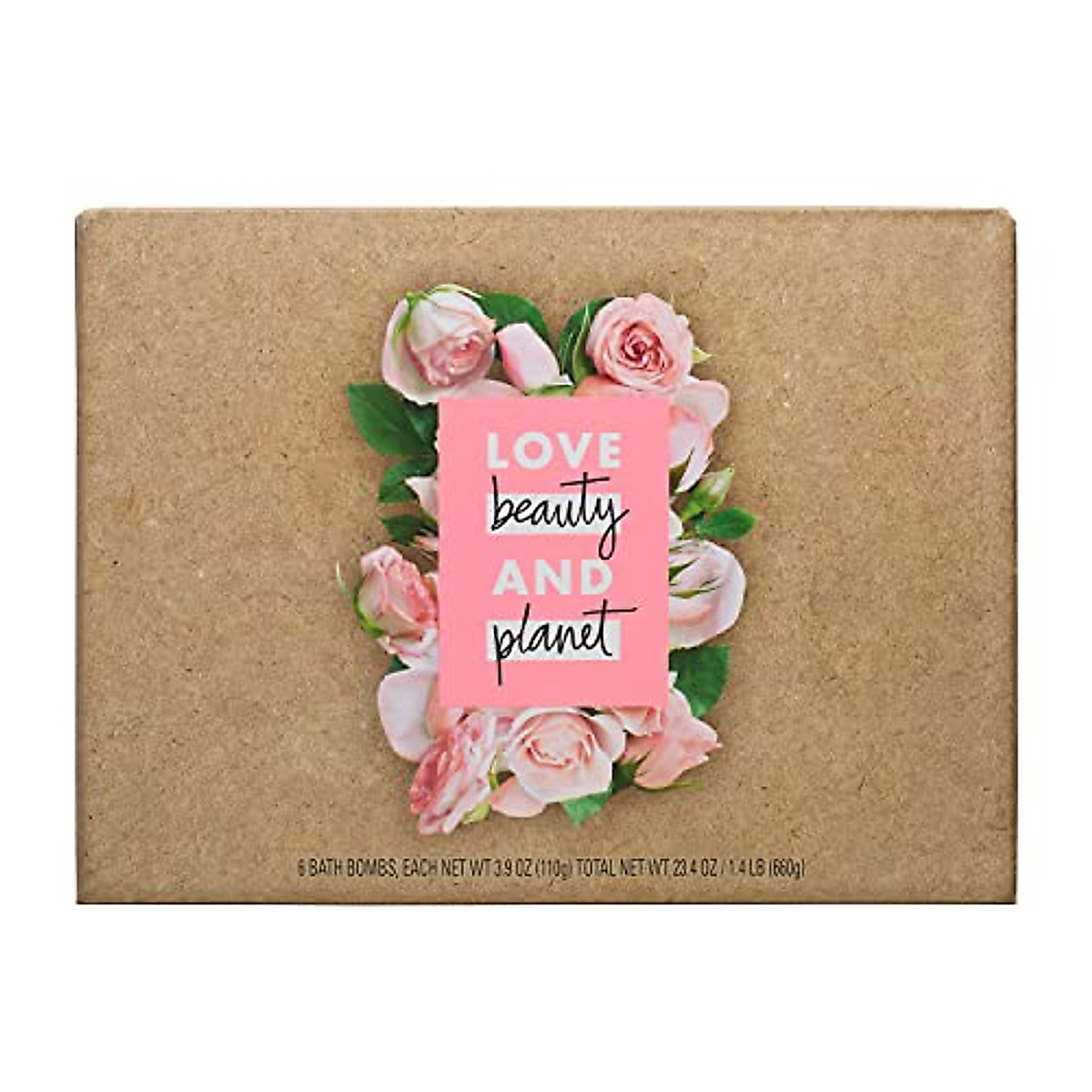 Love Beauty and Planet Bath Bombs Gift Set Gift Ideas for Her, Wife, Bath and Body Pampering Gift Set Murumuru Butter and Rose, Coconut Water and Mimosa Flower, Argan Oil and Lavender Paraben Free