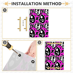 Gredecor Vanity Tray for Bathroom Counter Skull Funky Graffiti Style Decorative Kitchen Coffee Trays Acrylic Jewelry Perfume Makeup Organizer Tray Holder, Rectangle 7.87" x 11.8"