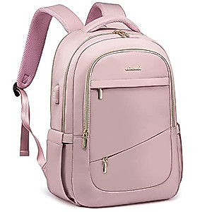 LOVEVOOK Laptop Backpack for Women, Slim Business Laptops Bag with Separate Computer Compartment Stylish Daypack for College Work Travel, Fits 15.6" Laptop
