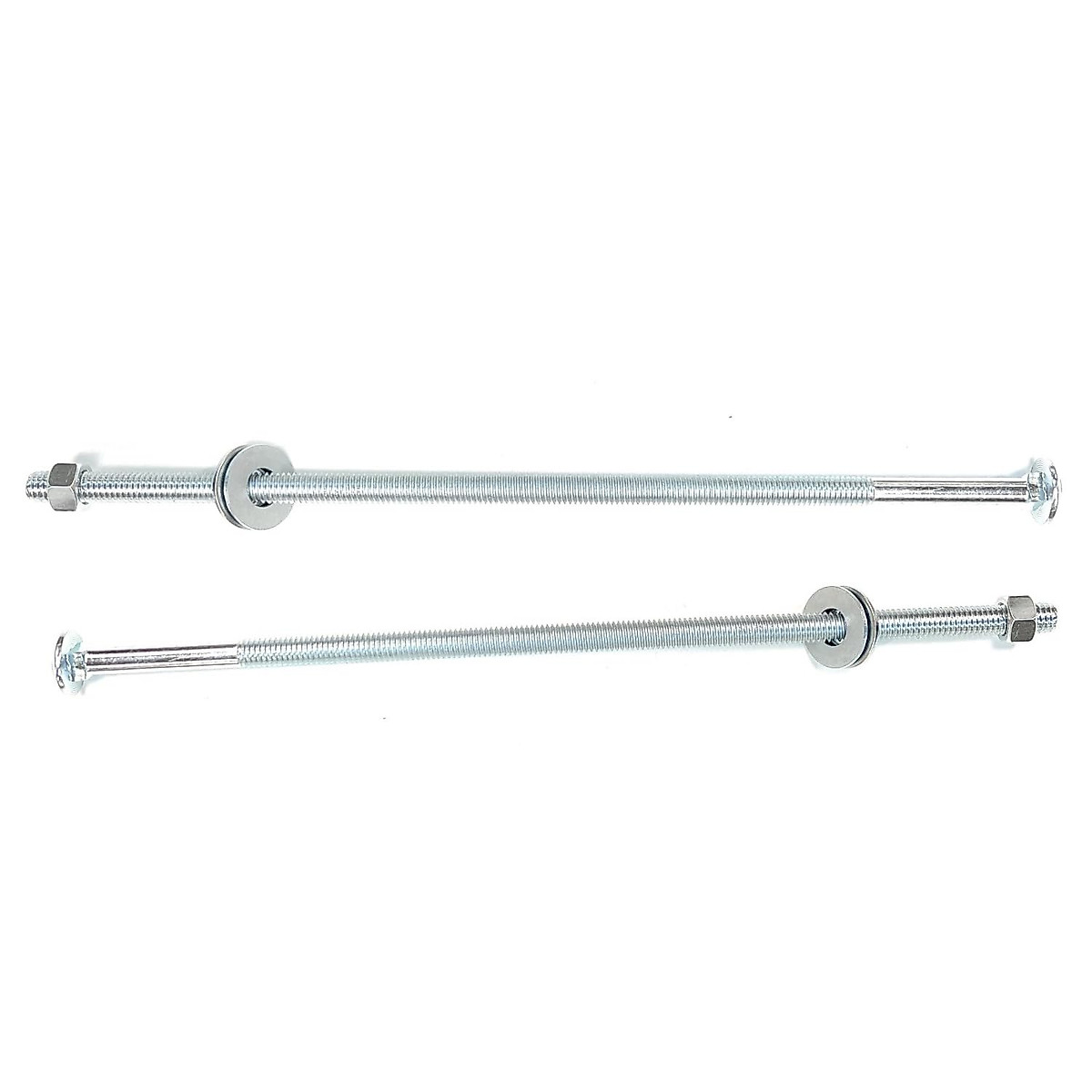 ONESTOCK 3/8-inch x 12-inch Threaded Carriage Bolts Fasteners with Nuts and Washers - 12-Pack