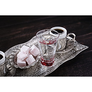 DESTALYA Shot Glasses 3.38 fl oz, Clear Heavy Base Shot Glass Set of 6, Shot Glass for Tequila Whiskey Liqueurs Vodka and Espresso, Small Shot Glass Set for Wedding Party (Berkay Glass Set)