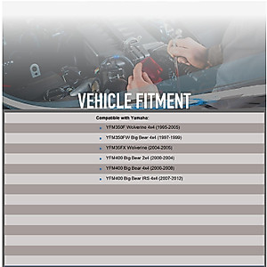 OEG Parts New Starter Compatible with Yamaha YFM400 Big Bear IRS 4x4 2007-12, YFM400 Big Bear 4x4 2000-06 FU-81800-00 5FU-81800-00 4KB-81890-00-00 4KB-81800-00-00 4KB-81800-00 228000-8910 228000-4140