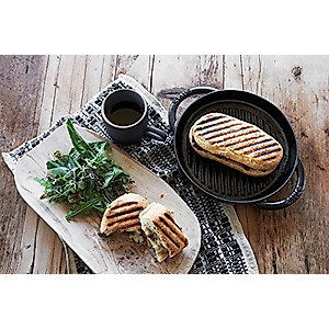 Staub 40509-522 Pure Grill Round, Gray, 10.2 inches (26 cm) Grill Pan, Both Hands, Casting, Enamel, Induction Compatible, Japanese Authentic Product