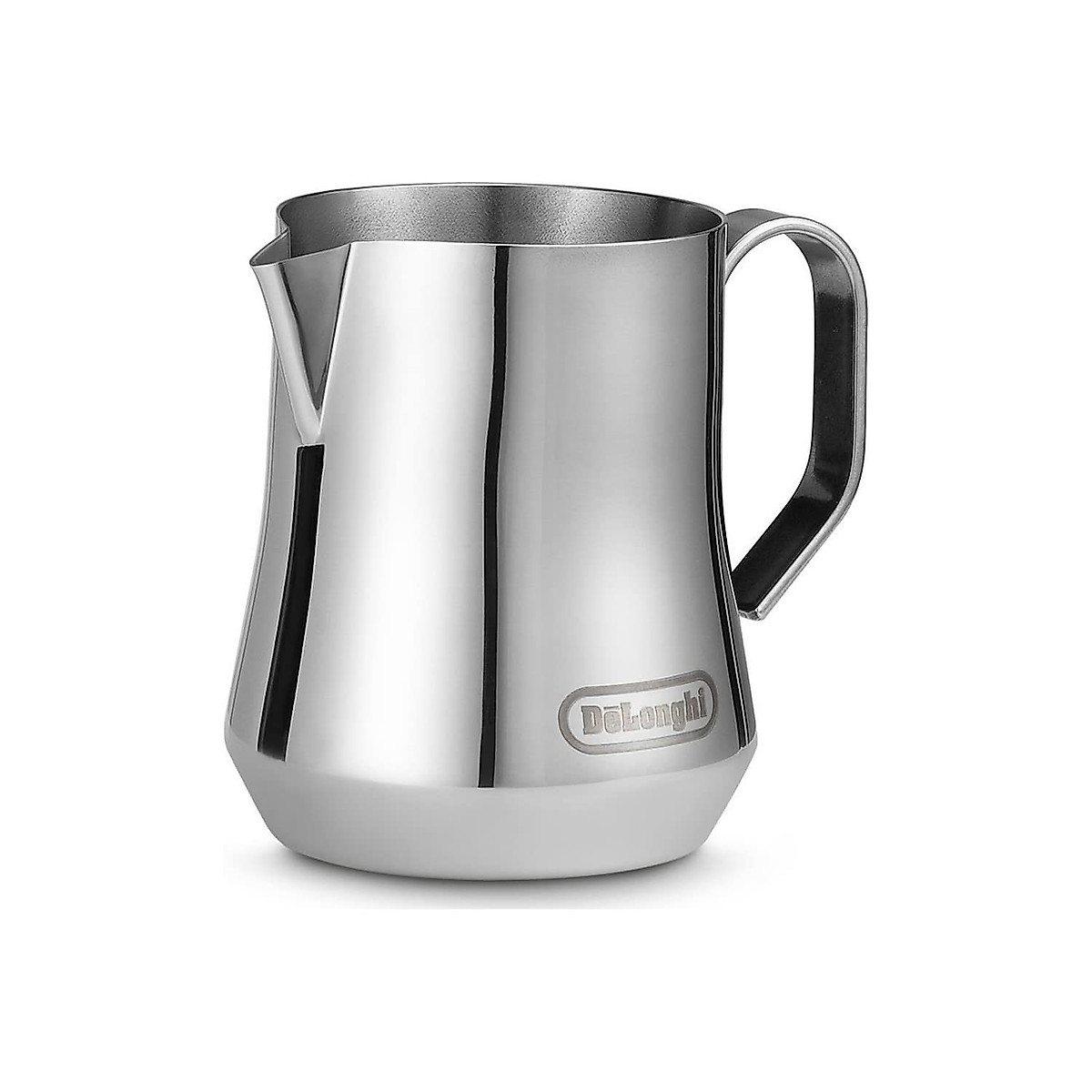 De'Longhi Stainless Steel Milk Frothing Pitcher, 12 ounce (350 ml), Barista Tool, Frother Jug for Espresso Machine Coffee Cappuccino Latte Art, DLSC0, 12 oz