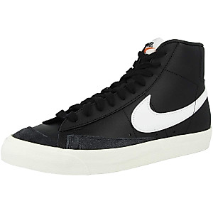 Nike Men's Blazer Mid '77 Vintage Shoe, Black White Sail Team Orange, 9.5