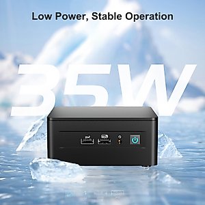 Intel NUC 12 Pro, Wall Street Canyon Mini Pc with 12th Gen Core i7-1260P (12C/16T & Up to 4.7GHz), 32GB DDR4 RAM & 1TB NVMe SSD, Support 8K, WiFi6E, BT5.3, 2 x Thunderbolt 4, Built-in Windows 11 Pro