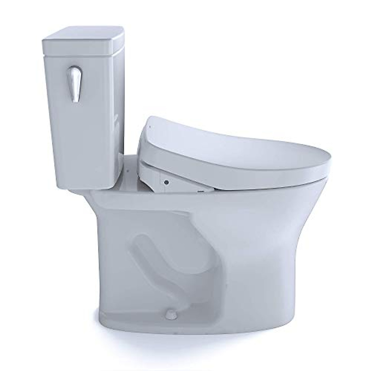 TOTO MW7463056CEMFGA.10#01 Drake WASHLET Two-Piece Dual Universal Height with 10 Inch Rough-in DYNAMAX Tornado Toilet with Auto Flush S550e Bidet Seat, 1.28 and 0.8 GPF, Cotton White