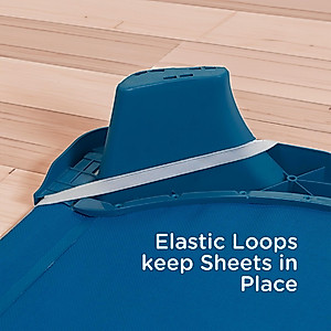 Angeles Angels Fitted Cot Sheet with Elastic Straps, Standard Size, Preschool, Daycare Bedding, Colorful ABC Print