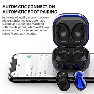 Wireless Bluetooth Headphones with Microphone for iPhone, TWS True Wireless Earbuds with Charging Case for Android,Suitable for Business and Work (Pink)