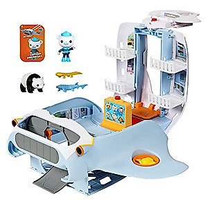 Octonauts Above & Beyond | Octoray Transforming Playset | 7 Pieces | 25+ Lights and Sounds, Multicolor