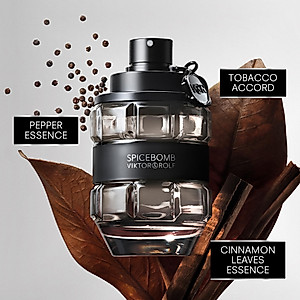 Viktor&Rolf - Spicebomb Eau de Toilette - Woody & Spicy - Cologne for Men - With Notes of Citrus & Tobacco