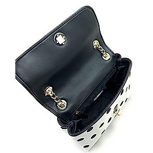 Kate Spade Natalia Embroidered Dot Medium Flap Shoulder Bag (Cream multi)