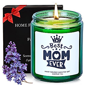 Bathtub Tray Caddy Bamboo 41" Longest Extended Length+ Gifts for Mom Lavender Scented Candles Bundle Green Jar