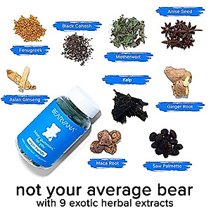 BEARVANA Bum Support Gummies for Women | Workout Enhancement | Berry Flavored | Multivitamins | Natural Botanical Blend | Tone Curves | Boost Confidence | Women’s Fitness Supplement (60 Count)