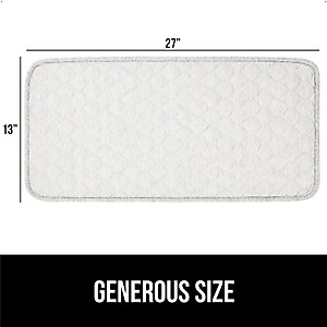 Gorilla Grip 3 Pack Soft 100% Waterproof Hypoallergenic Absorbent Baby Changing Liners, Stay in Place Pad, Slip Resistant, Quilted Machine Washable Reusable Liner Pads, Diaper Table Mat Cover, Gray