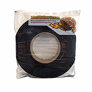 3/4" x 1/8" Nomex High Temp Barbecue Grill Gasket Smoker Pit Seal, self Stick Black