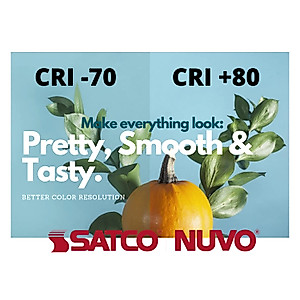 Satco S12415-8 Watt LED A19; Clear; Medium Base; 3000K 2 LED Bulbs