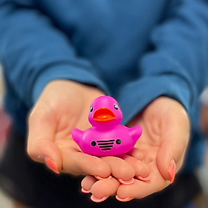 Crafters Cup VHOB You've Been Ducked Rubber Ducks | Bulk 20 Pack | Rubber Ducky 2.25 inches Wide and 1.75 inches Tall | Use with Duck Duck Tags | Tuscadero Pink Duck (Pink Rubber Ducks)