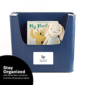 ThreeKin Waterproof Labels for Bottles & Containers - 80 Custom Stickers | All-Purpose & Personalizable | Dishwasher, Freezer & Microwave Safe | BPA-Free | USA-Owned (Blank)