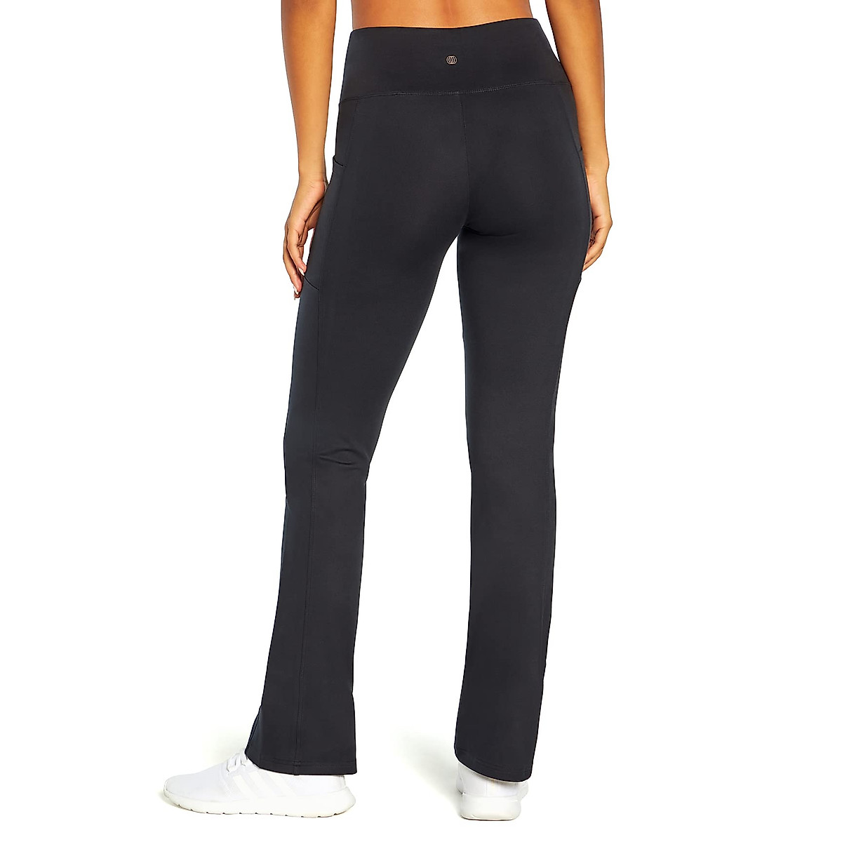 Balance Collection Womens Standard Emilia High Rise Pocket Bootcut Yoga Pant, Black, Large