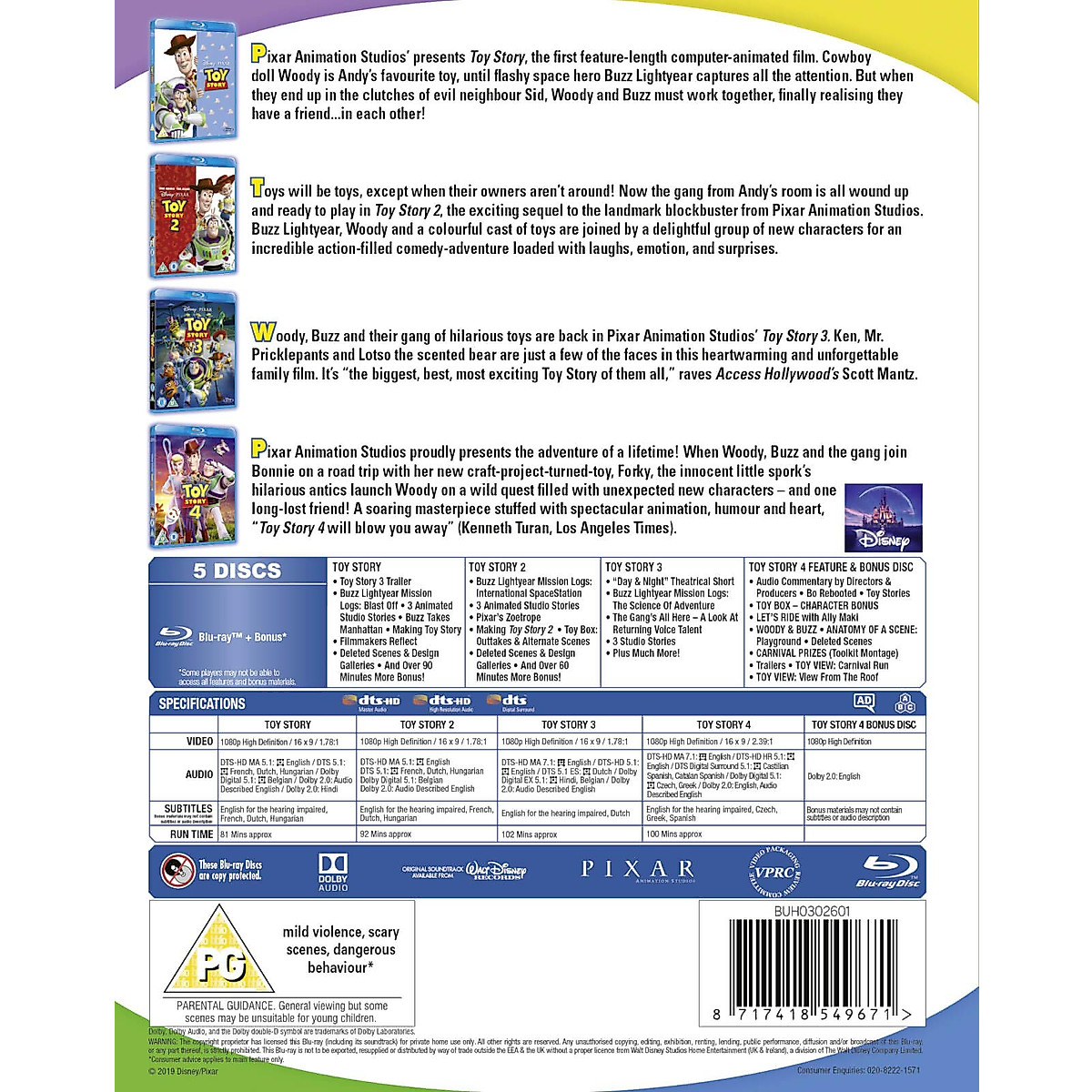 Toy Story - 4 Movie Collection [Blu-ray]