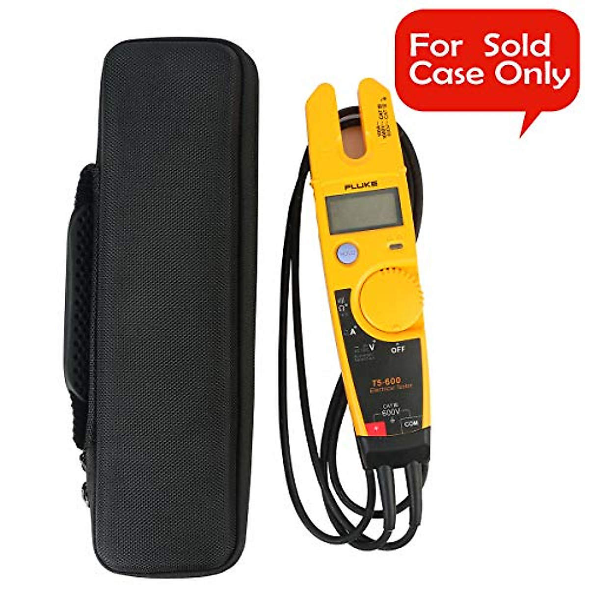 Khanka Hard Travel Case Replacement for Fluke T5-1000/T5-600/T6-1000/T6-600 Electrical Voltage Continuity Current Tester (Black)
