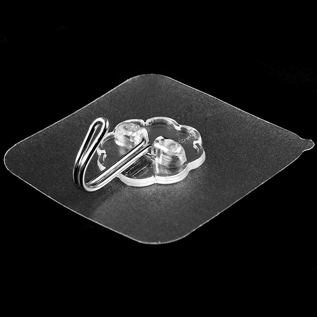 Kqcibz 10 Packs Reusable Adhesive Hooks,Transparent Heavy Duty Wall Hooks with, Waterproof and Oilproof for Bathroom, Bedroom, Kitchen, Refrigerator Door, Wall and Ceiling