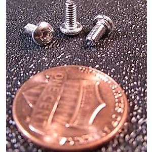 18-8 Stainless Steel Round Head Phillips Machine Screws, FT, 4-48 Thread Size x 1/4" Length, 100 Pcs