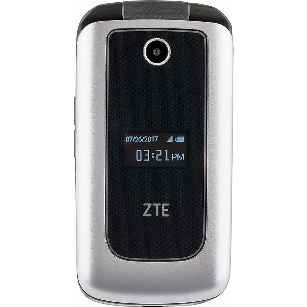 ZTE Cymbal 4G Prepaid Cell Phone (Z233VPP) Silver - 4GB, Verizon - (Renewed)