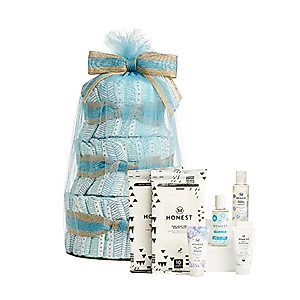 The Honest Company Diaper Cake | Clean Conscious Diapers, Baby Personal Care, Plant-Based Wipes | Dots + Dashes | Regular, Size 1 (8-14 lbs), 35 Count