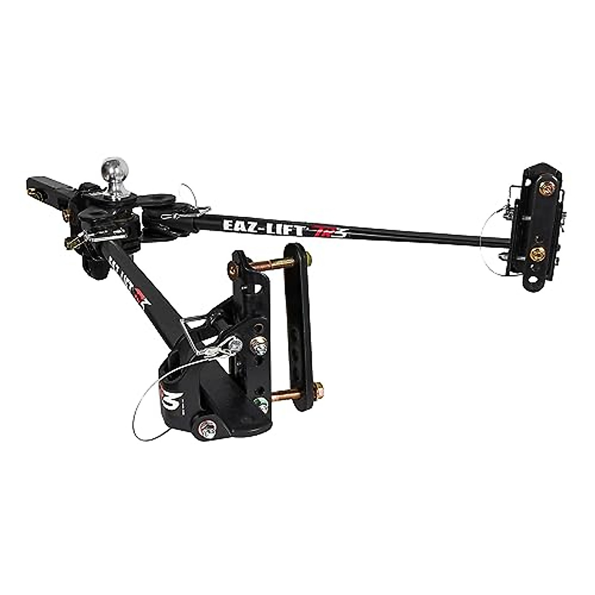 Camco Eaz-Lift TR3 600lb Weight Distribution Hitch Kit | Features 800lb Max Tongue Weight Rating, Pre-Installed 2-5/16-inch Hitch Ball, and Adjustable Sway Control | (48901)