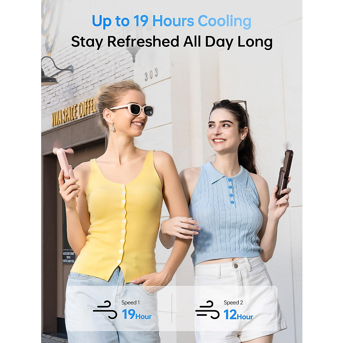 JISULIFE Handheld Mini Fan, 3 IN 1 Hand Fan, Portable USB Rechargeable Small Pocket Fan, Battery Operated Fan [14-21 Working Hours] with Power Bank, Flashlight Feature for Women,Travel,Outdoor-Pink, 1 Count (Pack of 1)