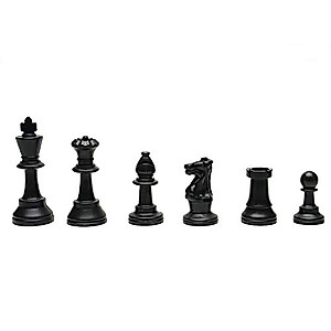 WE Games Chess Sets for Adults, Chess Board is 17 in., Chess Pieces with 3.08 inch King Travel Chess Set, Board Games Storage in Convenient Portable Carry Tube, Games for Adults