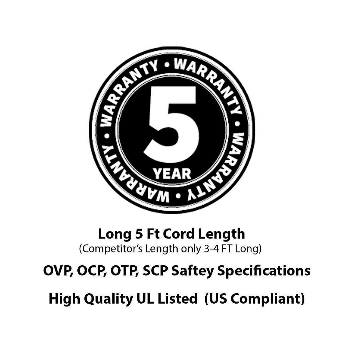 Omnihil AC Power Cord Compatible with Remington iLIGHT Pro Hair Removal System