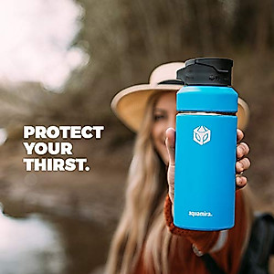 Aquamira Shift Filtered Water Bottle with Everyday Filter - Insulated and BPA-Free for Hiking, Camping, Backpacking, Travel and Emergency Survival Preparedness (White, 32oz)