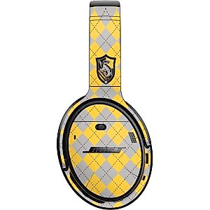Skinit Decal Audio Skin Compatible with Bose QuietComfort 35 Headphones - Officially Licensed Warner Bros Hufflepuff Crest Design