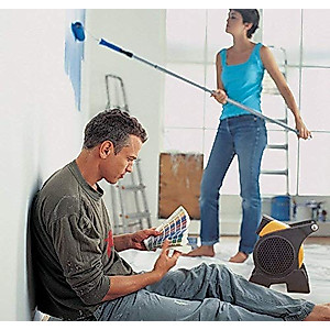 Lasko Pro-Performance High Velocity Utility Fan-Features Pivoting Blower and Built-in Outlets, 1, Yellow 4900